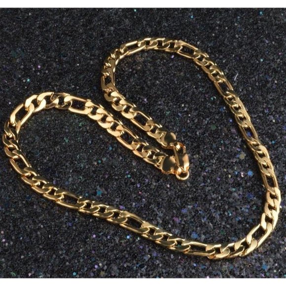 Boutique | Jewelry | 2 Womens 8k Gold Chain Link Necklace 20in Figaro ...